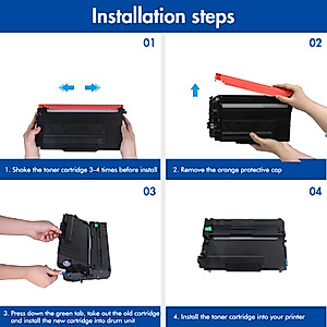 TN850 TN-850 Toner Cartridge 2-Pack: Compatible Toner Cartridge Replacement for Brother TN 850 TN820 High Yield Black for HL-L6200DW MFC L5850DW L5900DW MFC-L5900DW HL-L5100DN MFC-L5850DW Printer
