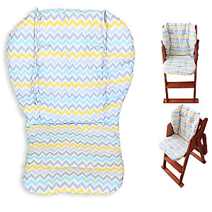 High Chair Cushion, High Chair Pad/seat Cushion/Baby High Chair Cushion,Soft and Comfortable,Light and Breathable,Make The Baby More Comfortable(Color Wavy Stripes)