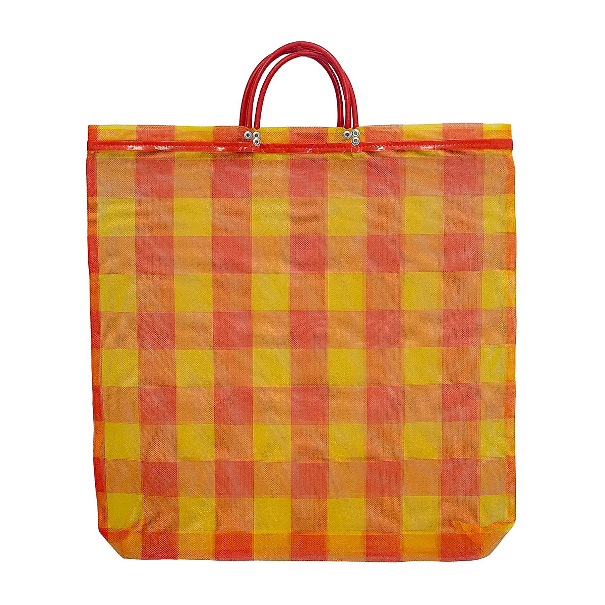 La Sol Imports Large Mercado Mexican Bags Tote Reusable Colorful Durable Mesh Grocery Bag 20 x 22 in Plus 5 in Handle (3 Piece 20 in)