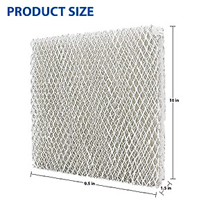 Fette Filter 2 Pack Whole House Humidifier Replacement Pads Compatible with Honeywell HC22P Also Compatible with Aprilaire Water Panel 10 Models 110 220 500 550 558 Humidifier