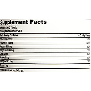 Kirkland Signature Calcium Citrate 500mg (500 Tablets)