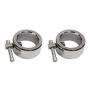 Sunny Health & Fitness OB-20 20" Olympic Single Dumbbell Handlebar with Ring Collars Medium