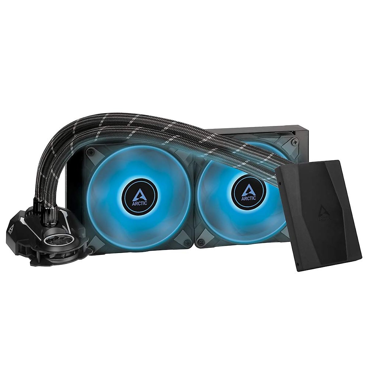 ARCTIC Liquid Freezer II 240 RGB (incl. Controller) - Multi-Compatible All-in-one CPU AIO Water Cooler with RGB, Intel & AMD Compatible, PWM-Controlled Pump, 200-1800 RPM, LGA1700 Compatible - Black