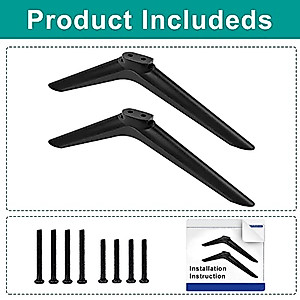 TV Stand Base for Hisense TV Legs, Base Stand for Hisense 32" 40" 43" Smart TV, for 32H4030F 32H4F 32H4F5 32H4030F1 40H4030F 43H4030F, Replacement for Hisense TV Stand with Screws and Instruction