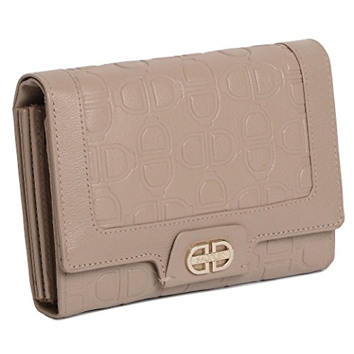 SADDLER Womens Medium Leather Credit Card Coin Purse Wallet with Zip |Gift Boxed - Putty Grey