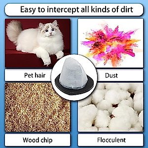 Aolleteau 4 Pack 2030 Vacuum Filters and 4 Pack Foam Filter Replacement for Bissell Vacuum Cleaner Models 2030, 2030L, 20303, 20306, 20307, 20309, 2030H, 2030V, 2030X, 2030Z