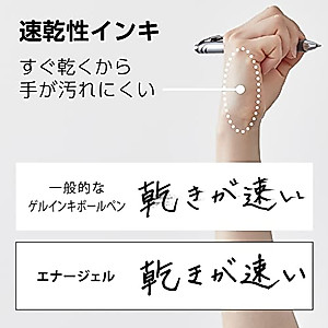 Pentel BLN73-A EnerGel Ink Ballpoint Pen, 0.3, Black, 10 Pieces