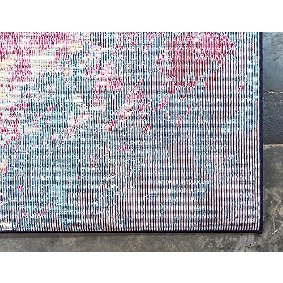 Unique Loom Estrella Collection Colorful Abstract Multi Area Rug (4' 0 x 6' 0)