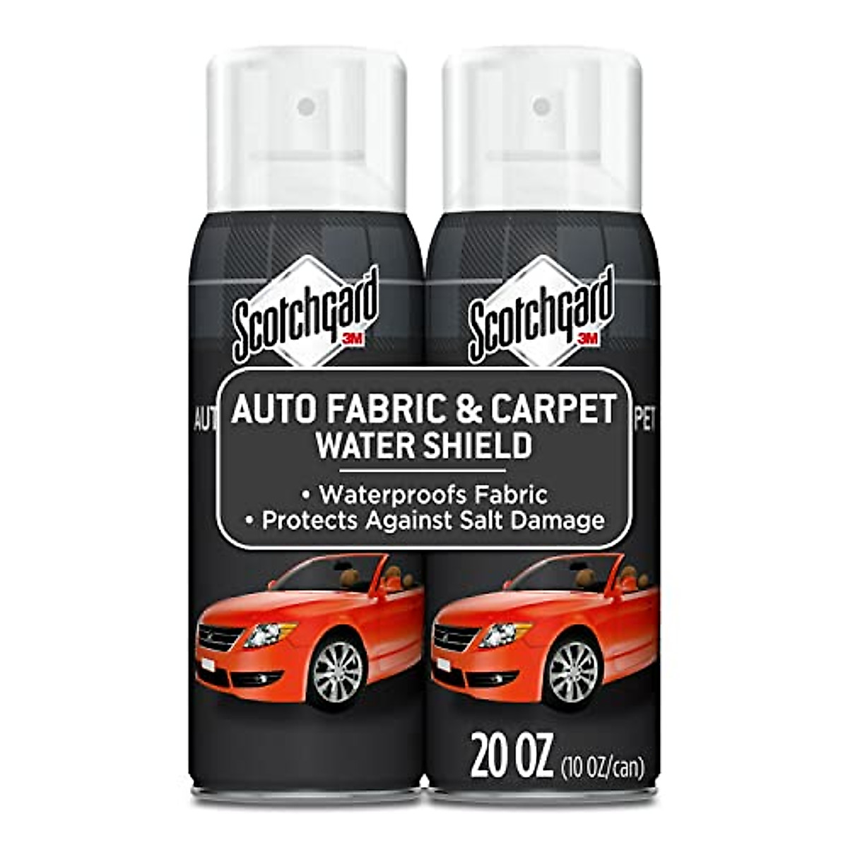 Scotchgard Auto Fabric & Carpet Water Shield, 20 Ounces (Two, 10 Ounce Cans)