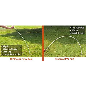 RentACoop Poultry Netting Electric Fence - Electric Poultry Enclosure for Chickens, Ducks, Turkeys - Suitable for 4 Week Old Chickens/Older and Adult Poultry - Energizer Not Included - 168' L x 48" H