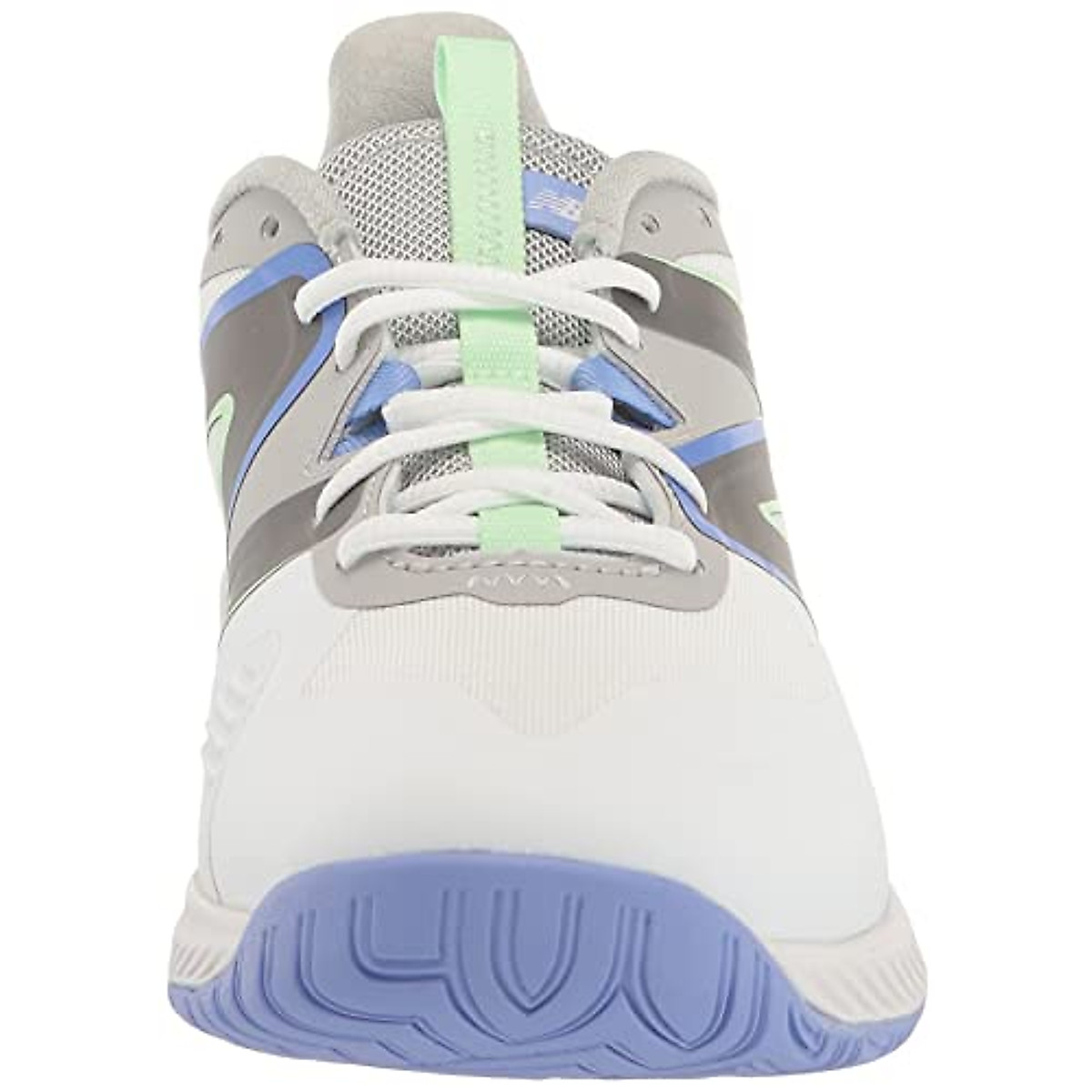 New Balance Women's 796 V3 Hard Court Tennis Shoe, Nb White/Castlerock/Vibrant Violet, 9 Wide US