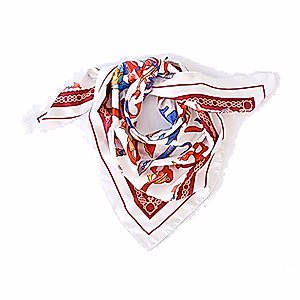 AYB Armenian Alphabet Scarf - Handmade Armenian Scarf by Moreni (White/Wine)