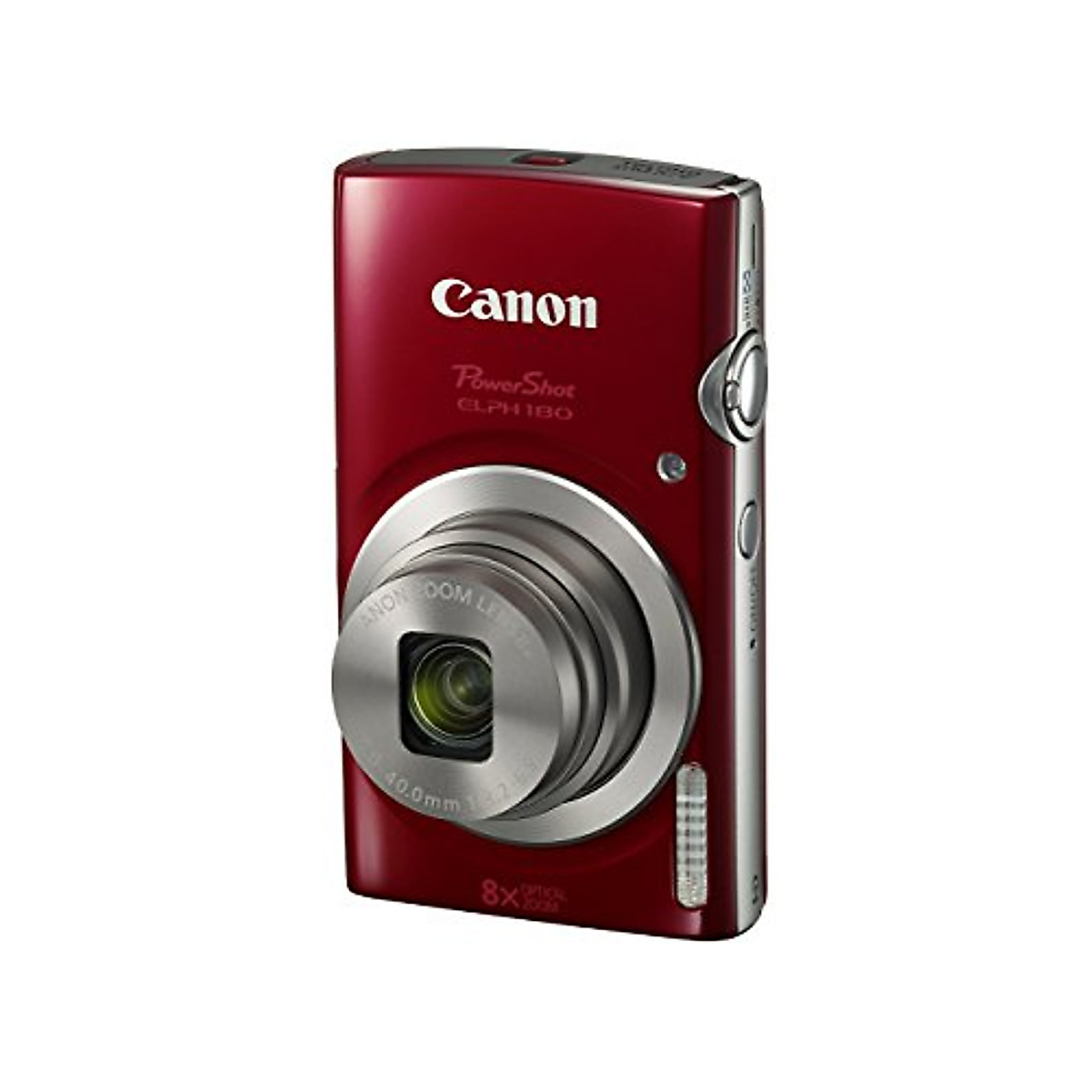 Canon PowerShot ELPH 180 Digital Camera w/Image Stabilization and Smart AUTO Mode (Red)
