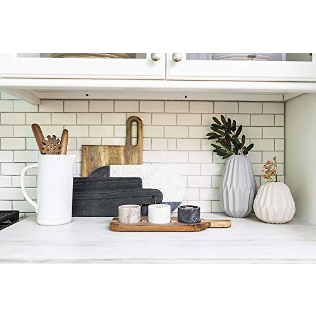 Bloomingville AH0143 Pinch Pot, 15 Inch Tray, Grey