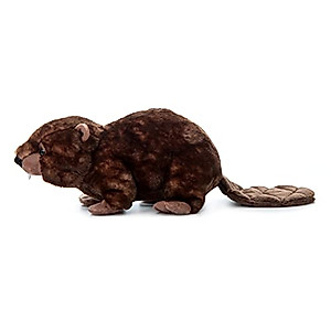 The Petting Zoo Beaver Stuffed Animal, Gifts for Kids, Wild Onez Zoo Animals, Beaver Plush Toy 12 inches