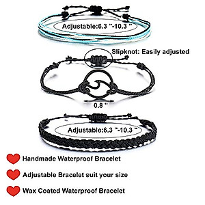 choice of all Summer Bracelets for Teen Girls Aesthetic Surfer Wave Adjustable Waterproof Handmade Bracelets Anklets for Women Men Girls Christmas Gifts