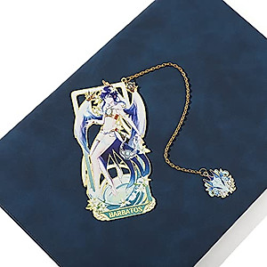 Eddie Munson Genshin Impact Metal Bookmarks - TARTAGLIA Anime Figure Design - Gift for Book Lovers and Game Fans (BARBATOS)