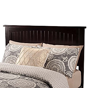 Leo & Lacey Queen Panel Headboard in Espresso