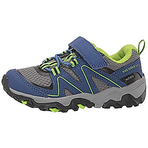 Merrell Trail Quest Hiking Sneaker, Blue/Green, 3 US Unisex Big Kid