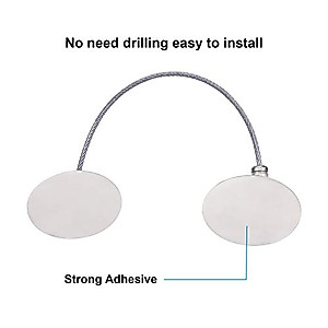 4 Pack Refrigerator Lock Cabinet Locks with Keys Adhesive Freezer Door Fridge Drawer Lock for Child Safety and Privacy, No Drilling (White)