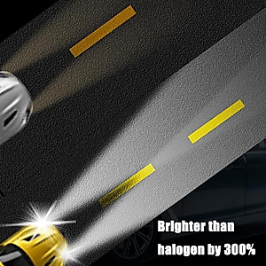 UGSHY 2 PCS 9005 HB3 Car LED Front Light, Super Bright Car LED Bulbs Kits, White Light Fog Light, Aluminum High Beam, Universal Automobile IP65 Waterproof Bulbs Replacement, UGDD1701WH-9005/HB3
