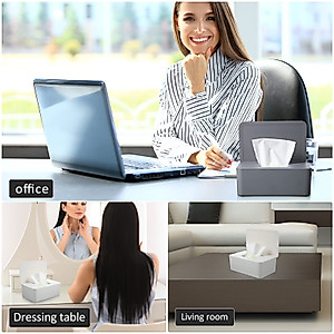 4 Pieces Baby Wipes Dispenser Wipe Container Keep Wipes Moist Baby Wipe Holder Easy Open Wet Tissue Storage Non-Slip Box Case for Bathroom Baby Nursery (Black, White, Gray)