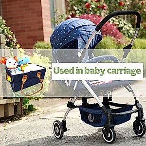 WLYATF Baby Diaper Caddy Organizer With Handle, Baby Diaper Storage Organizer Diaper Caddy Basket Diaper Organizer For Changing Table Felt Bag Fabric Caddy Crib Caddy Organizer