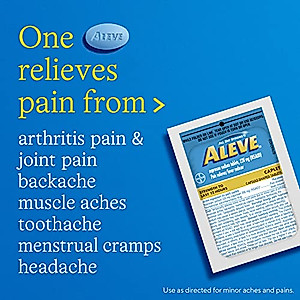 Aleve On The Go Pain Relief, Sachet Dispenser, 60 Individual Pouches