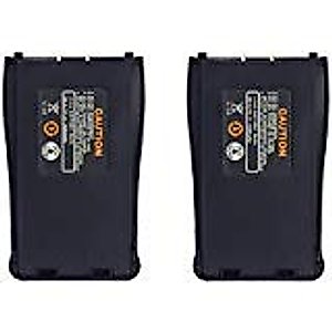 Baofeng Walkie Talkie Battery Replacement 1500mAh Rechagable Li-on Battery for BF-888S Two Way Radios (2 PCS)
