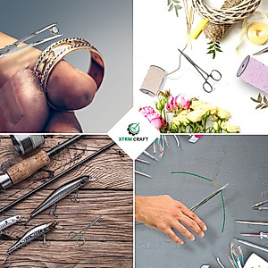 XTRM CRAFT Pean Hemostat Straight 5.5" Multipurpose Locking Tweezer Clamps Serrated, Stainless Steel, Hemostats for Nurses, Fishing Forceps, Crafts and Hobby