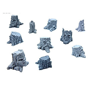 グリーンスタッフワールド 切り株セット お化けの森・若木 (10個入) ミニチュア用アクセサリー GSWD-1686