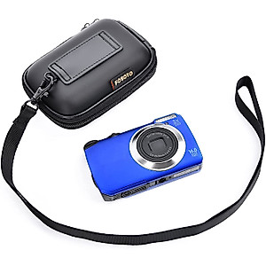 FOSOTO Snug Fit Black Camera Case Compatible with Canon PowerShot ELPH 180 190 360 HS SX620 A2300 IXUS 285 180 G9X,Sony Cyber-Shot DSC-W830 W810 W800 WX220 HX80 HX90,Nikon Coolpix A10 S7000 W100