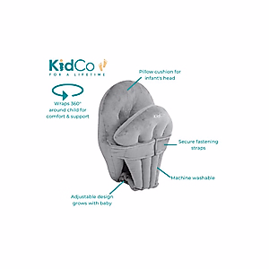 KidCo HuggaPod Portable Baby Seated Support - Situp Baby Seat, Portable Infant Sit Up Seat for Jumpers, Swings, and More, Machine Washable