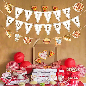 Balterever Little Cutie Pie Baby Shower Decorations Cutie Pie Baby Shower Banner Garland Pie First Birthday Decorations Pie Theme Baby Shower Party Bunting Decorations for Kids Boys Girls