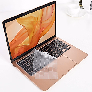 CaseBuy Premium Ultra Thin Keyboard Cover for MacBook Air 13 inch 2021 2020 Model A2179 A2337 M1 Chip, MacBook Air 13 inch Accessories, 13" MacBook Air M1 TPU Protective Skin