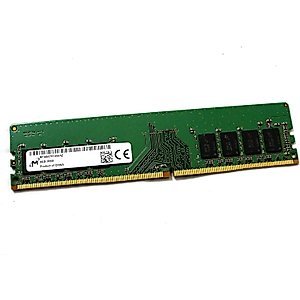 Micron 8GB PC4-19200 DDR4-2400MHz Non-ECC Unbuffered CL17 288-Pin DIMM 1.2V Single Rank Memory Module Mfr P/N MTA8ATF1G64AZ-2G3B1