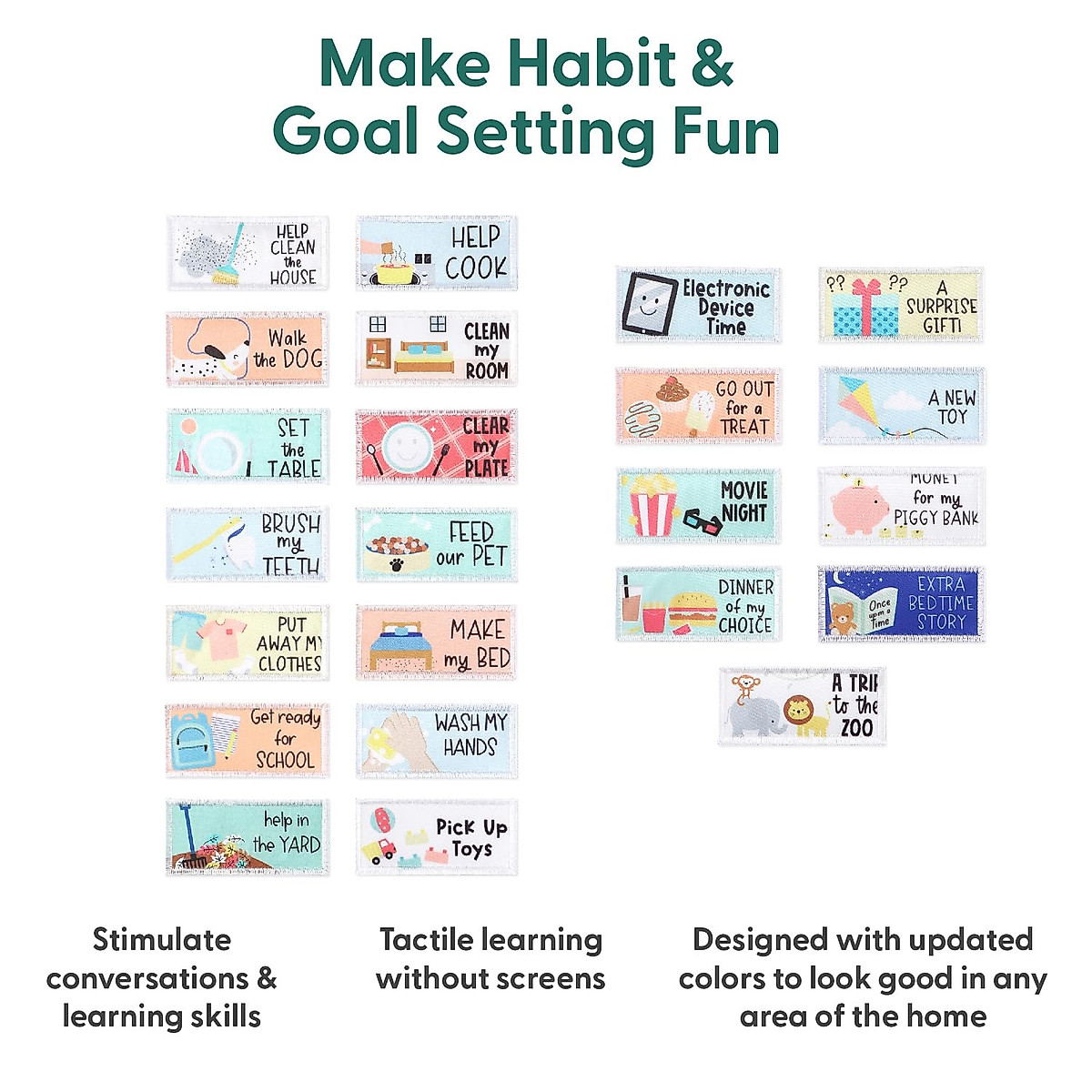 The Peanutshell Toddler Chore Chart | Reward Chart for Kids | 58 Pieces