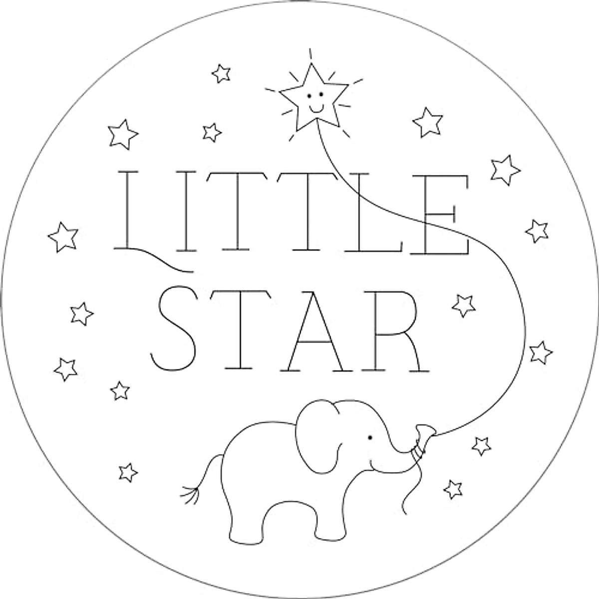 Nursery Embroidery Pattern Transfers (set of 10 hoop designs!)