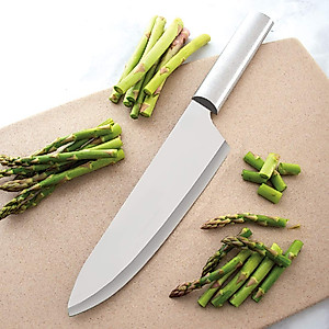 Rada Cutlery French Chef Knife Stainless Steel Blade with Aluminum Handle Made in USA, 8.5 Inch, Silver