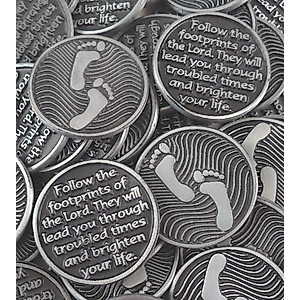 Set of 10 Footprints Pocket Token Coins