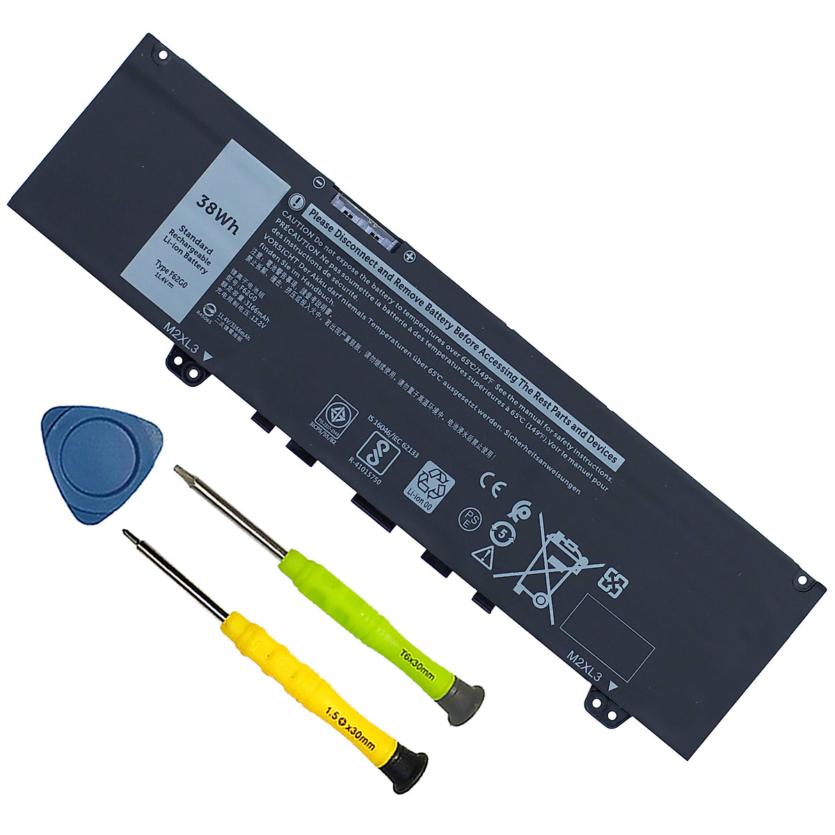 BOWEIRUI F62G0 Battery Compatible with DELL Inspiron 13 7000 Inspiron 13 5370 7370 7373 7380 7386 Series Laptop