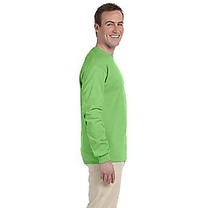 Fruit of the Loom mens 5 oz. HD Long-Sleeve T-Shirt, Kiwi, X-Large