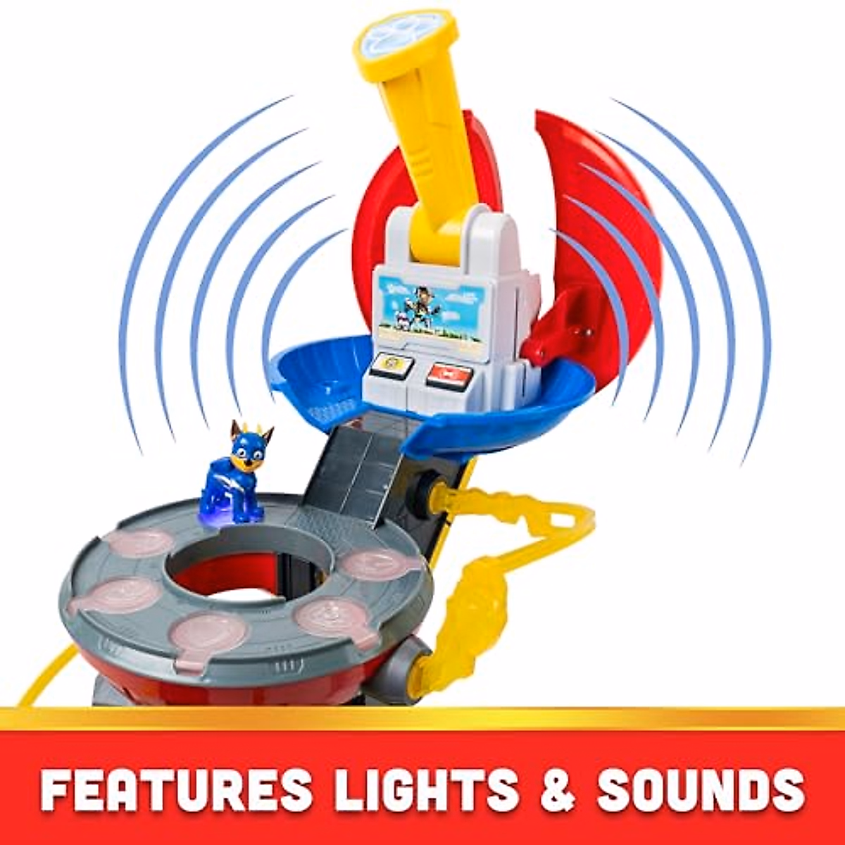 Paw Patrol, Mighty Lookout Tower with 4 Exclusive Bonus Action Figures, Toy Car, Lights and Sounds (Amazon Exclusive), Kids Toys for Ages 3 and up