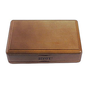 RYOT 4x7” Solid Top Box in Walnut| Premium Wooden Box Perfect for Sifter - Monofilament Mesh Screen - Glass Base Tray - Prep Card - Pollen Catcher