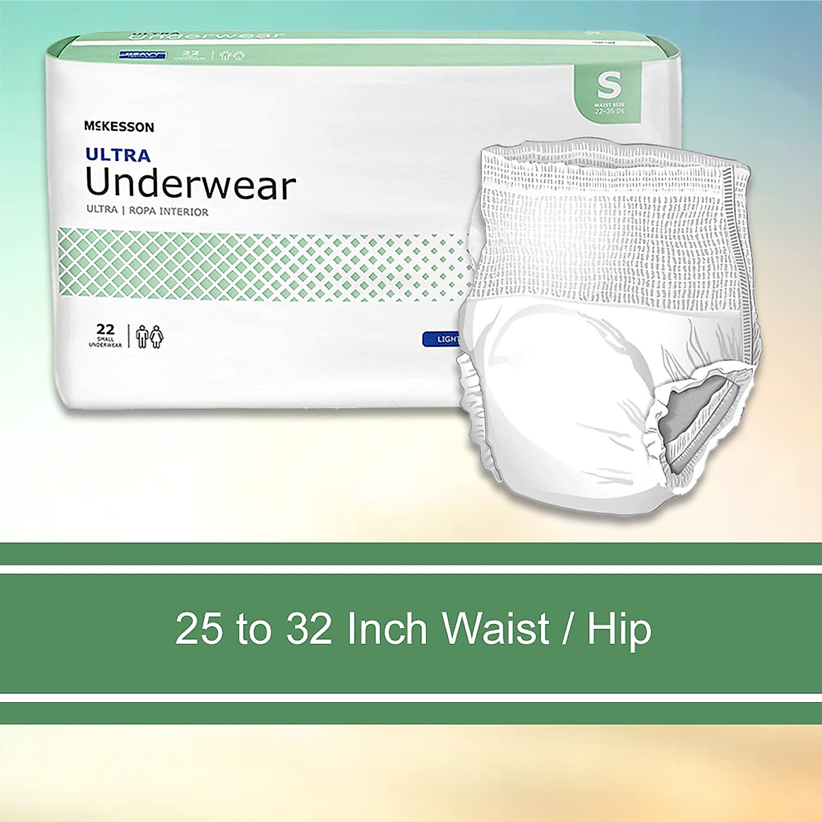 McKesson Ultra Underwear, Incontinence, Heavy Absorbency, Small, 88 Count