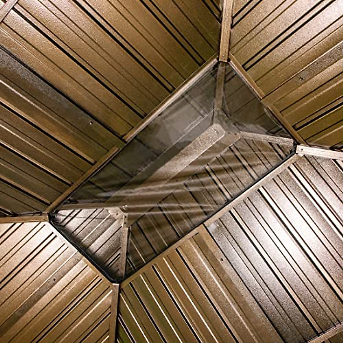 SUNSHINE VALLEY 10x12' Hardtop Gazebo Outdoor Aluminum Frame Gazebo with Netting and Curtain,Heavy-duty Sunshade Roof Blocking Rain,for Garden, Terrace,Patios,Lawns.