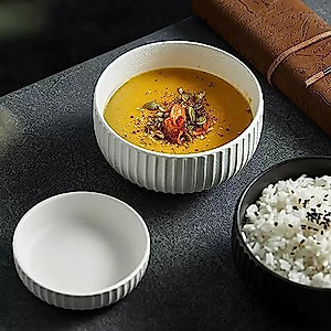 EERINESS Dinner Plates Soup Bowls Japanese Rice Bowl Household Ceramic Bowl Salad Bowl Fruit Bowl Small Soup Bowl For Salad, Soup, Pasta Ramen Bowl (Color : B)
