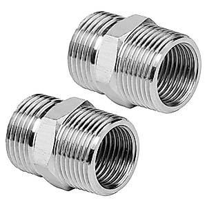 Stainless Steel Garden Hose Adapter Convert to x 3/4" Male NPT SUS304 Hose Connector Garden Hose Fitting-2Pack