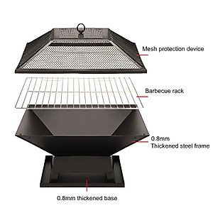 18 Inch Charcoal Grills, Portable Barbecue Grill with Lid, Outdoor Cooking Tabletop Grill, BBQ Grill for Adult, Small Charcoal Grill for Outdoor Backyard, Camping, Traveling and Beach