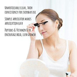 Body Merry Eye Lash Growth Serum – Boost Natural Brows and Lashes – Intense Conditioner and Volumizing Treatment with Biotin and Peptides, 0.225 fl oz